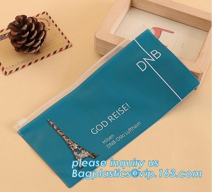 Office stationery waterproof document slider pvc packing bag,Custom ...