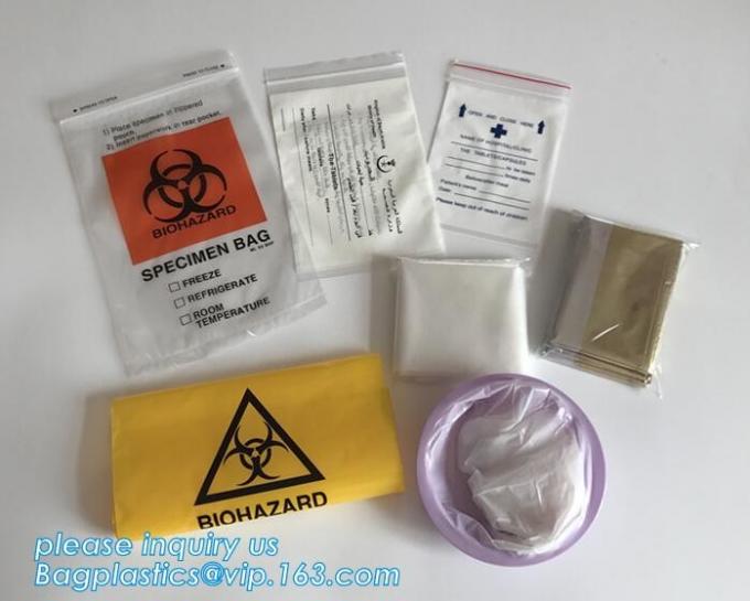 BioHazard Zip Lock Medical Specimen Bags, LDPE Biohazard Specimen Zip ...