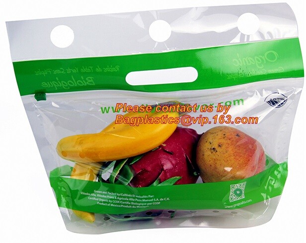 fruits cherries special vent holes packaging poly bag with zip lock ...