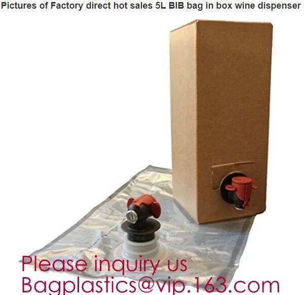 Custom Design Refillable 1.5L Beverage Packaging Empty Wine Bag In Box ...
