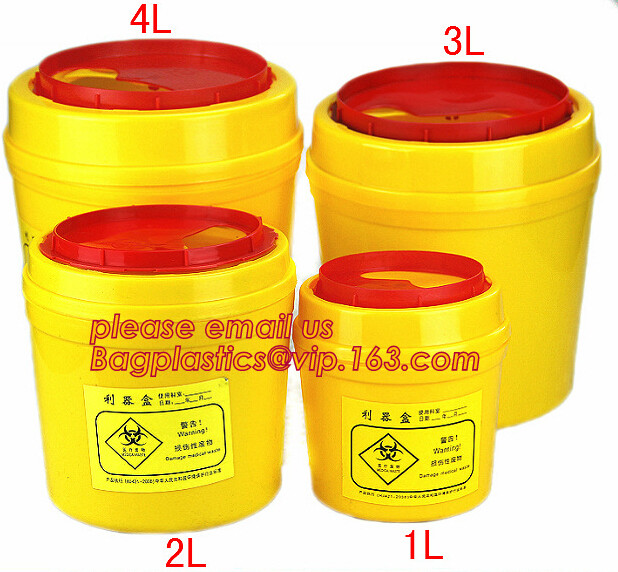 Plastic Disposable Medical Sharps Containers, Kenya safety box for needle/medical waste sharp ...