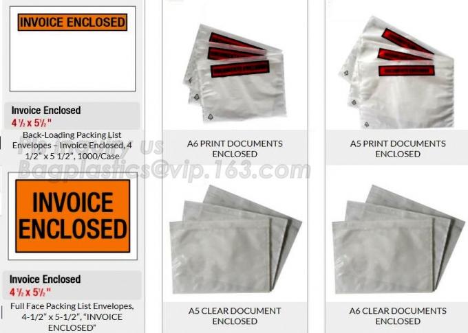 TNT DHL shipping packing list document envelopes, packing list padded ...