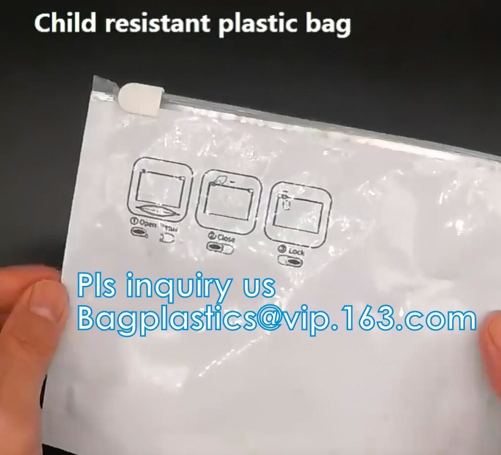 Zipper Aluminum Mylar Foil Bags, Child Proof Packaging Pouches For Baby ...
