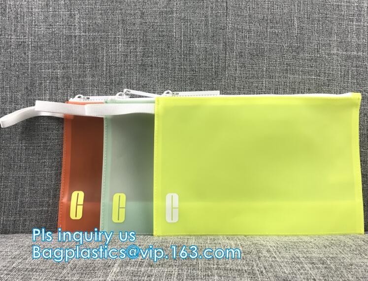 pvc zipper bag for cosmetics, slider biodegradable zipper bag, Portable ...
