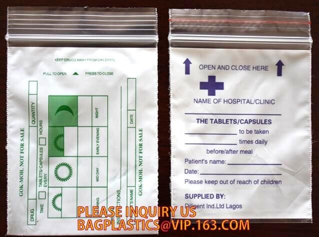 Biohazard Specimen Medical Lab Bags Reclosable Zip Lock Bag, Medical ...