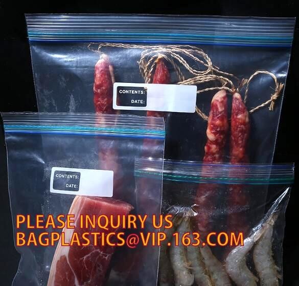 FDA food storage freezer bags reclosable Zip lockkk bags in color box ...