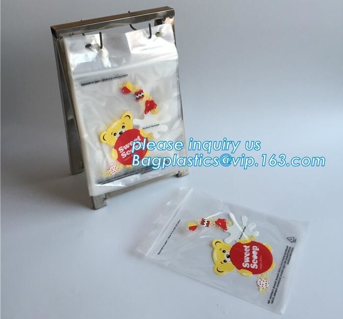food storage wicketed ldpe clear plastic zip lock bag with print, FDA ...