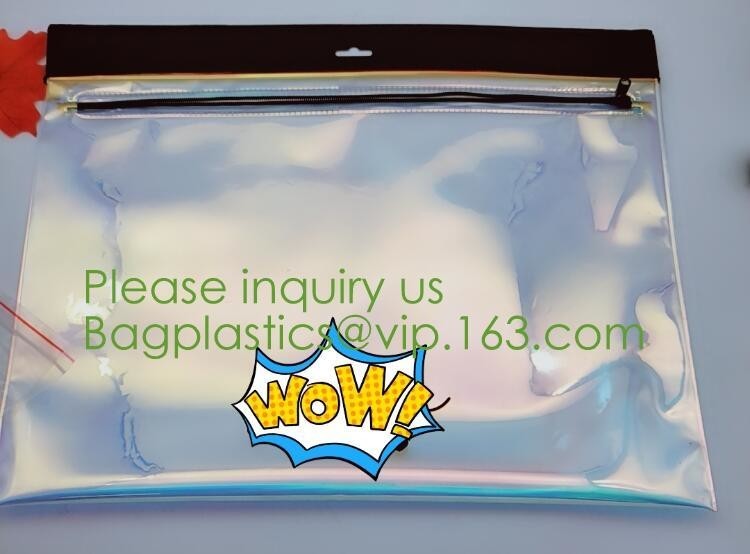 Packaging Bag Customized PVC Zipper Bag,frosted slider transparent Zip ...