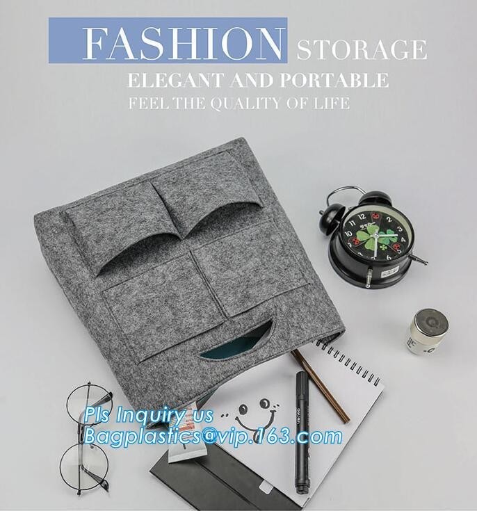 handmade felt shopping bag with handle, ladies fashion felt tote bag ...