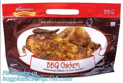 High temperature hot roast chicken bag grilled chicken stand up bag ...
