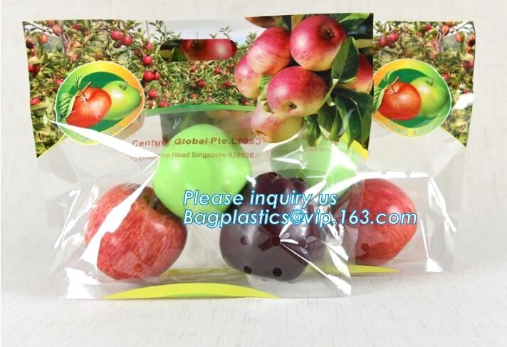 eco-friendly slider Zip lockkk fruit bag with air holes for grape ...