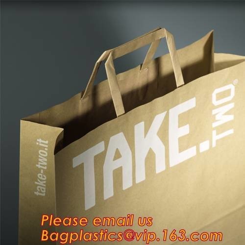 Customized logo silver hot-stamping logo luxury paper gift bags ...
