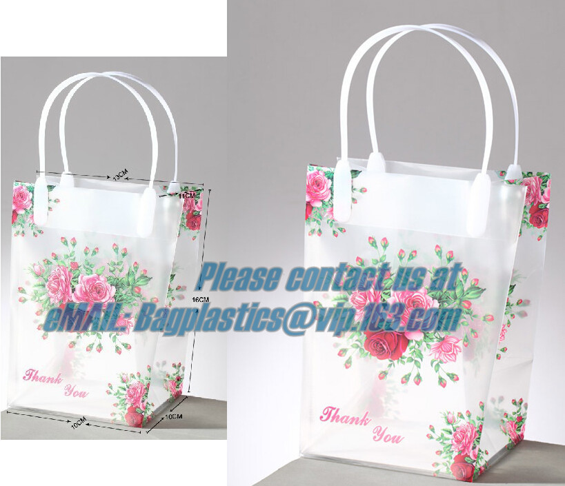 clear PP carry bag, PP Supermarket clear pvc Shopping plastic Bag ...