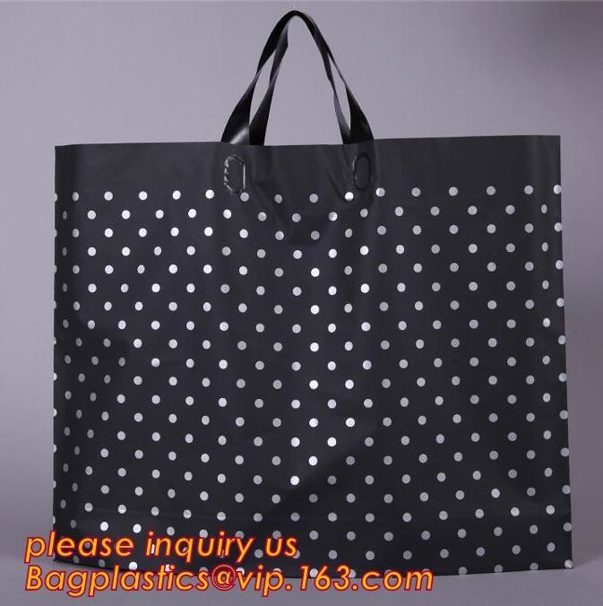 100% biodegradable soft loop die cut handle plastic carrier bag,Flexi ...
