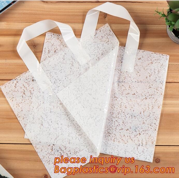eco-friendly biodegradable compostable Soft Loop Handle Shopping Garment Recycle Pe Bag,Handle ...