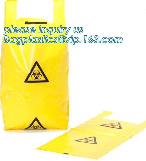 44 Gallon 37" X 50" Red Isolation Infectious Waste Bag / Biohazard Bag ...