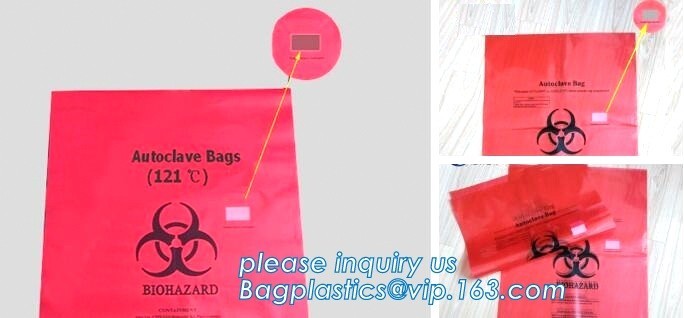 Temperature indicator bags, indicator white block, Plastic autoclave ...