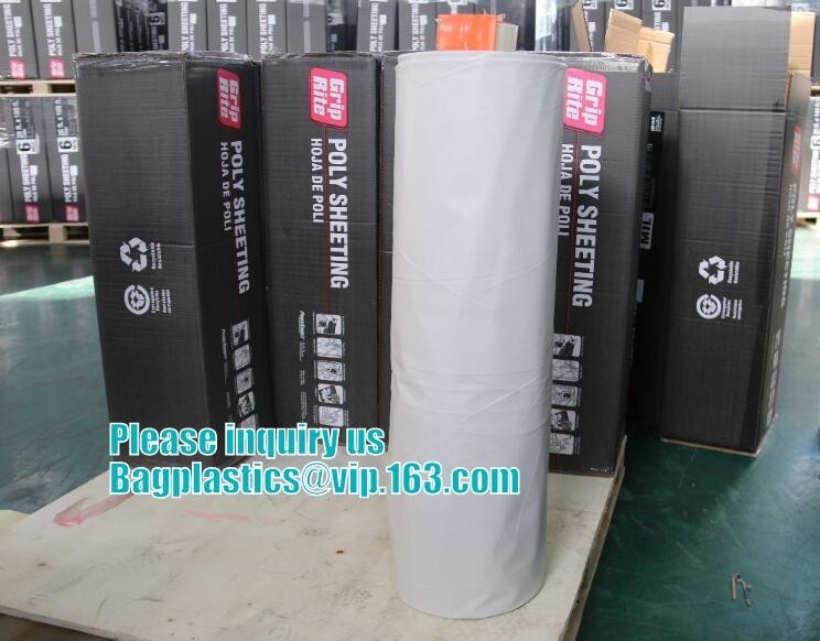 Clear Plastic wrapping Sheeting roll, Low density polyethylene film ...