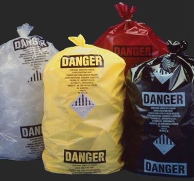 custom printed jumbo plastic garbage packaging plastic asbestos waste ...