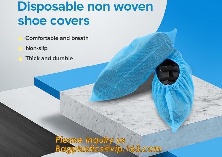 Disposable elastic pe/cpe non-woven shoes cover,Disposable waterproof ...