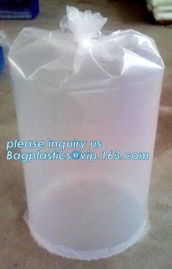 plastic bag with round bottom, round bottom pail liner, packing liquid ...