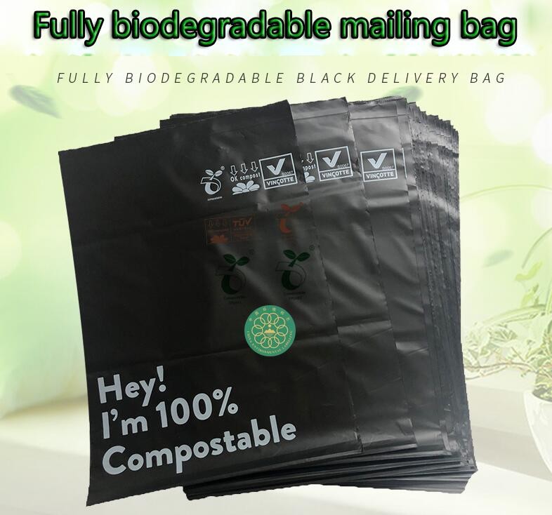 Biodegradable Mailing Bag Compost Courier Bag PLA+PBAT Vegetable Starch ...